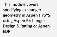 Getting Started with Exchanger Design and Rating in Aspen HYSYS